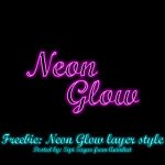 Freebie: Neon Glow Layer Styles | AnimHuT