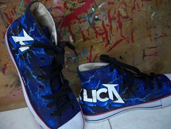 Colorful Painted Desi Canvas Shoes | AnimHuT