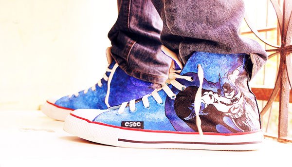 Colorful Painted Desi Canvas Shoes | AnimHuT