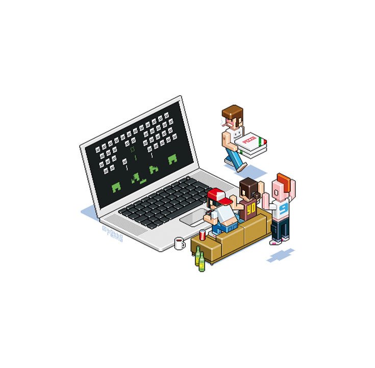 Pixel Art Characters Inspiration of Super Totto